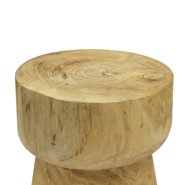 Verve Natural Wood Side Table Display Stand - Galore Home
