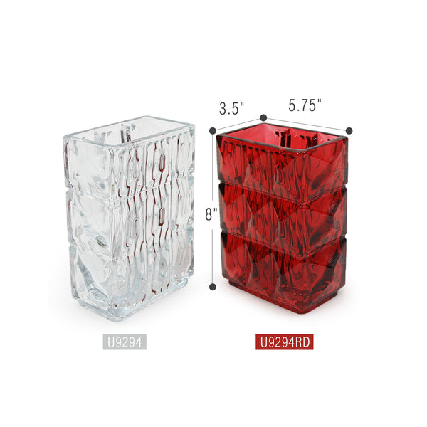 Glacial Elegance Vase - Galore Home