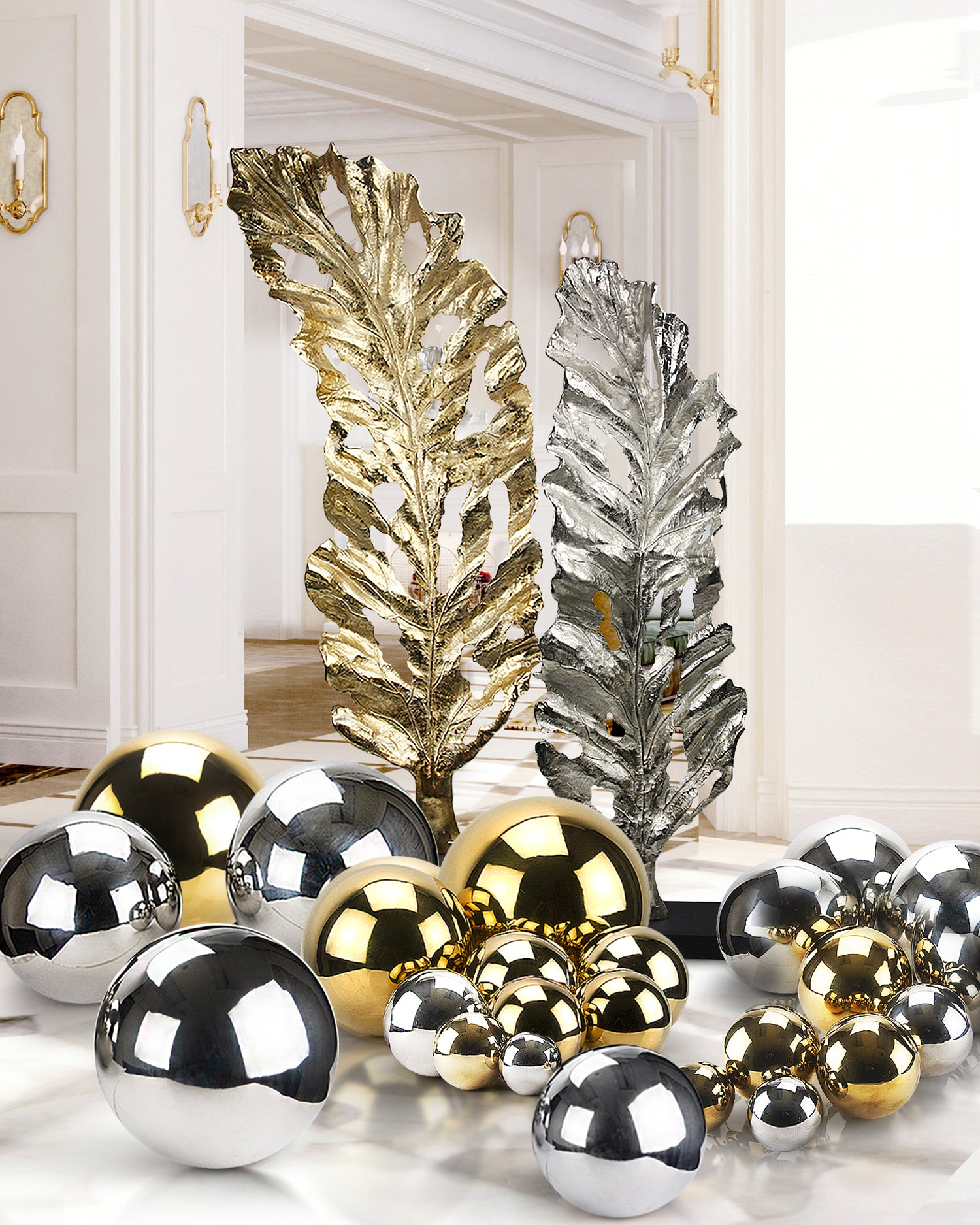 Shiny Stainless Steel Ball Galore Home