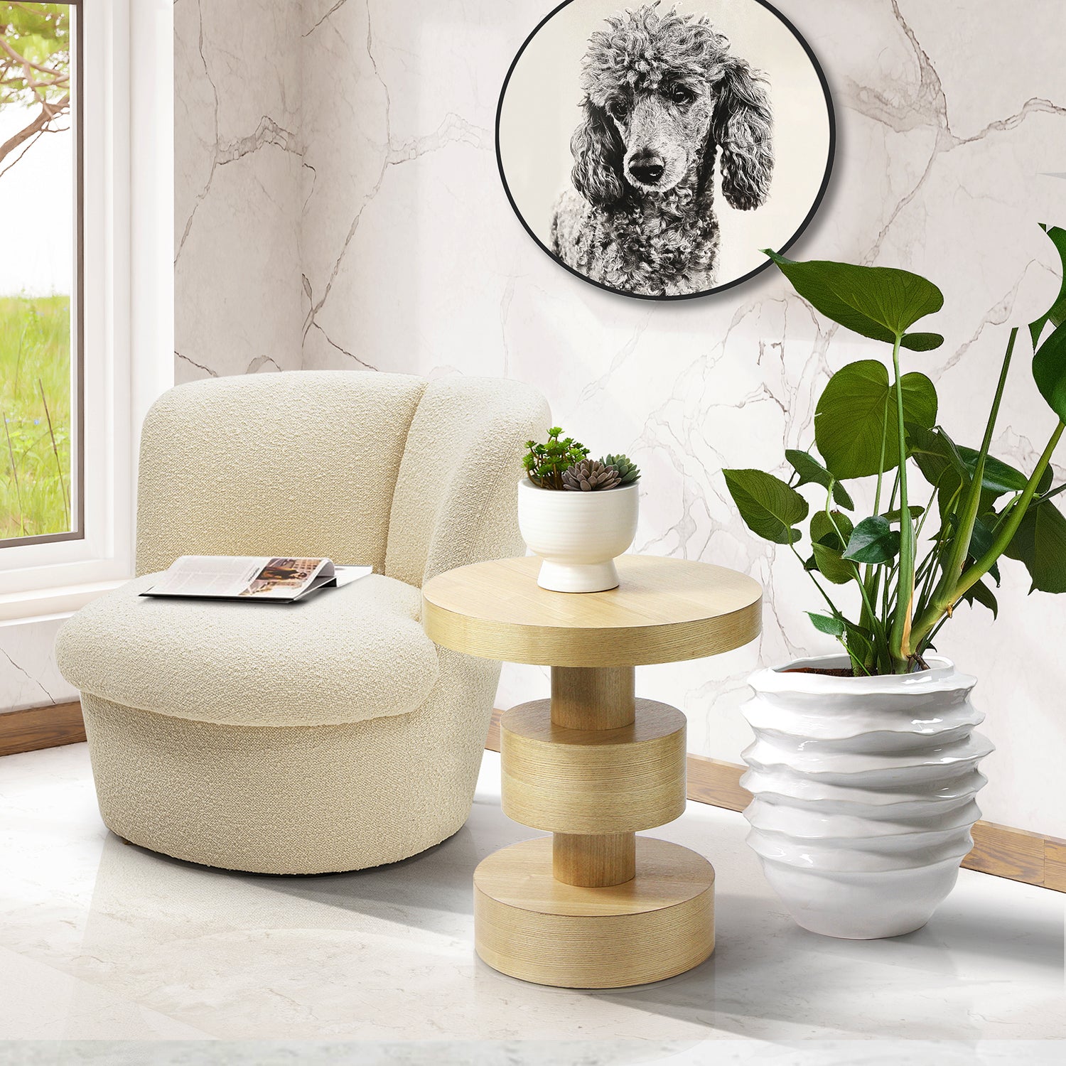 Tech-Inspired Side Table - Galore Home
