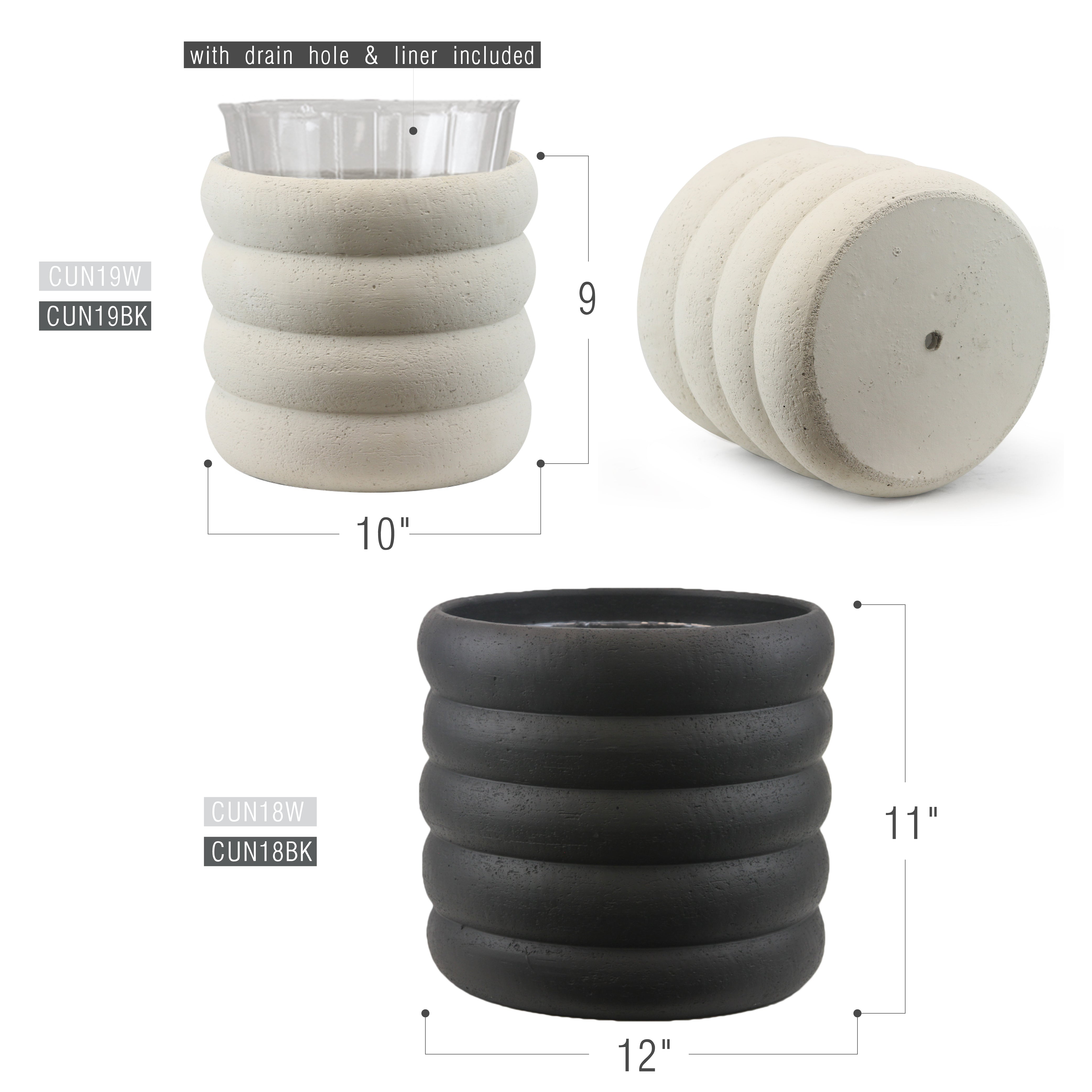 Rounded Terra Planter - Galore Home