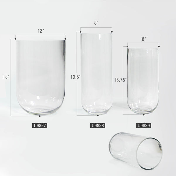 Inverted Dome Premium Glass Vase | Modern Wedding Centerpiece - Galore Home