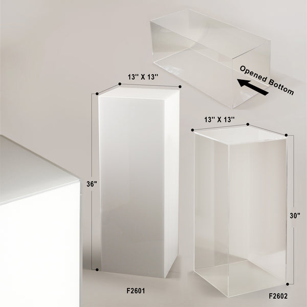 Acrylic Display Pedestal Block / Column Plant Stand - Galore Home
