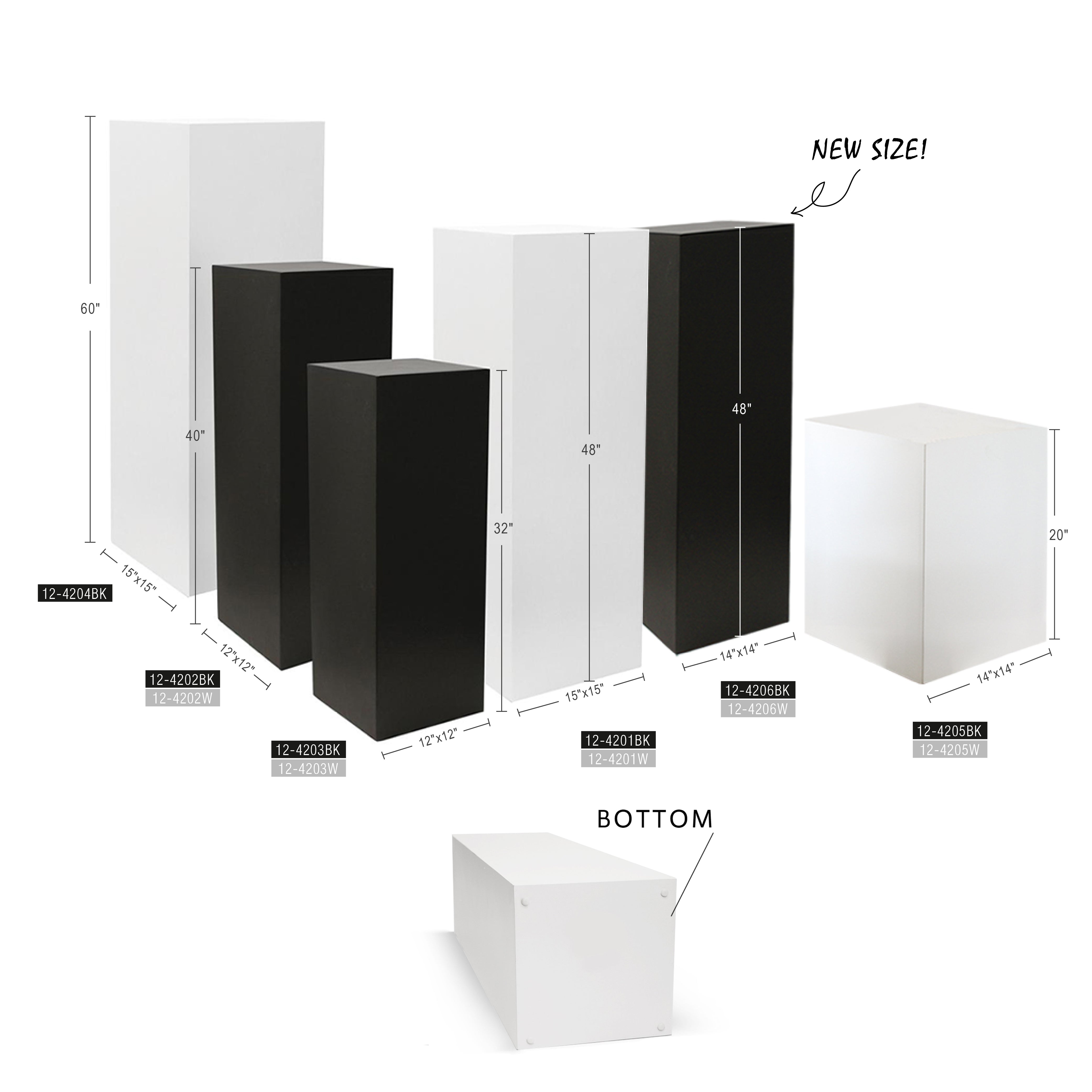 Wood Display Column / Pedestal - Galore Home