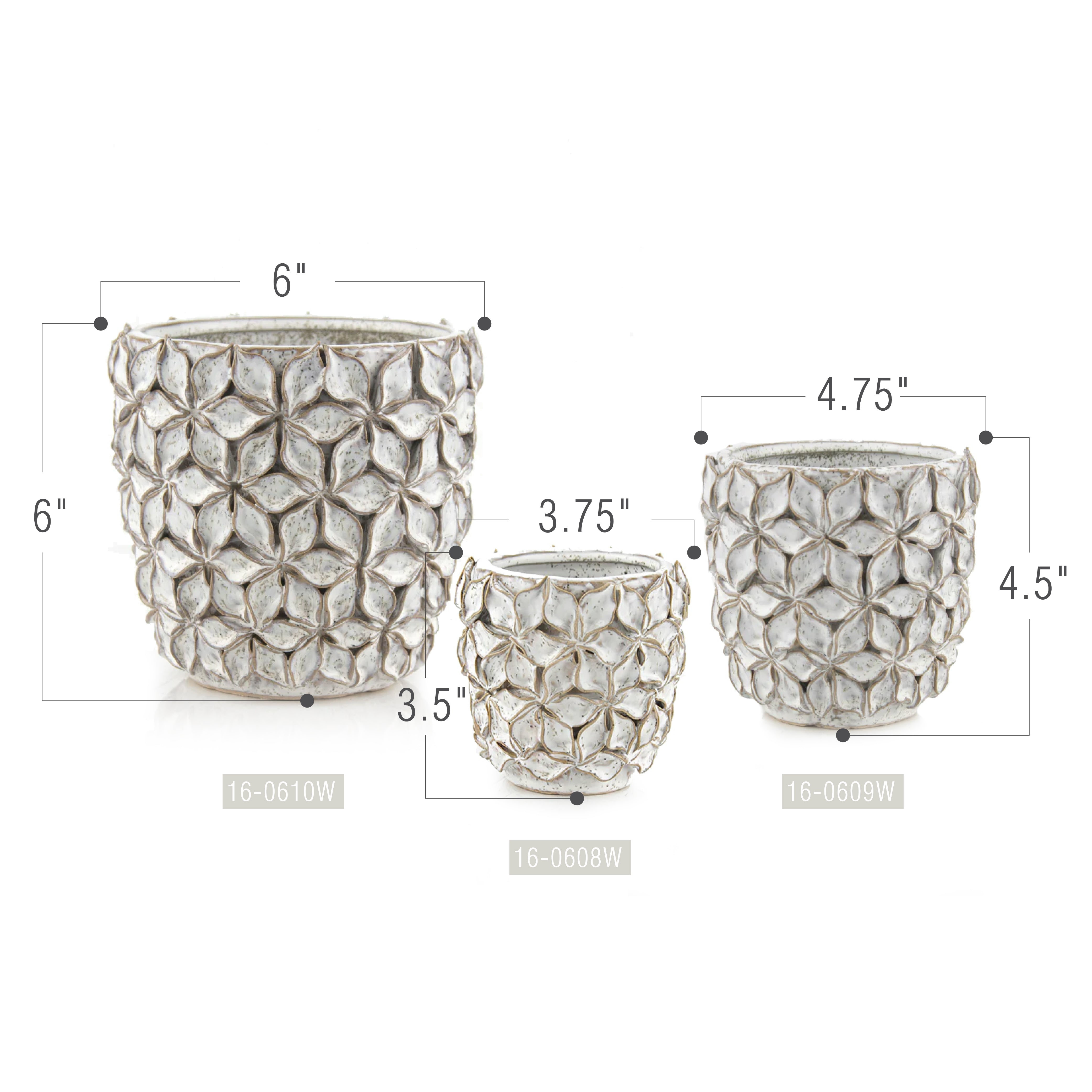 Lotus Ceramic Pot - Galore Home