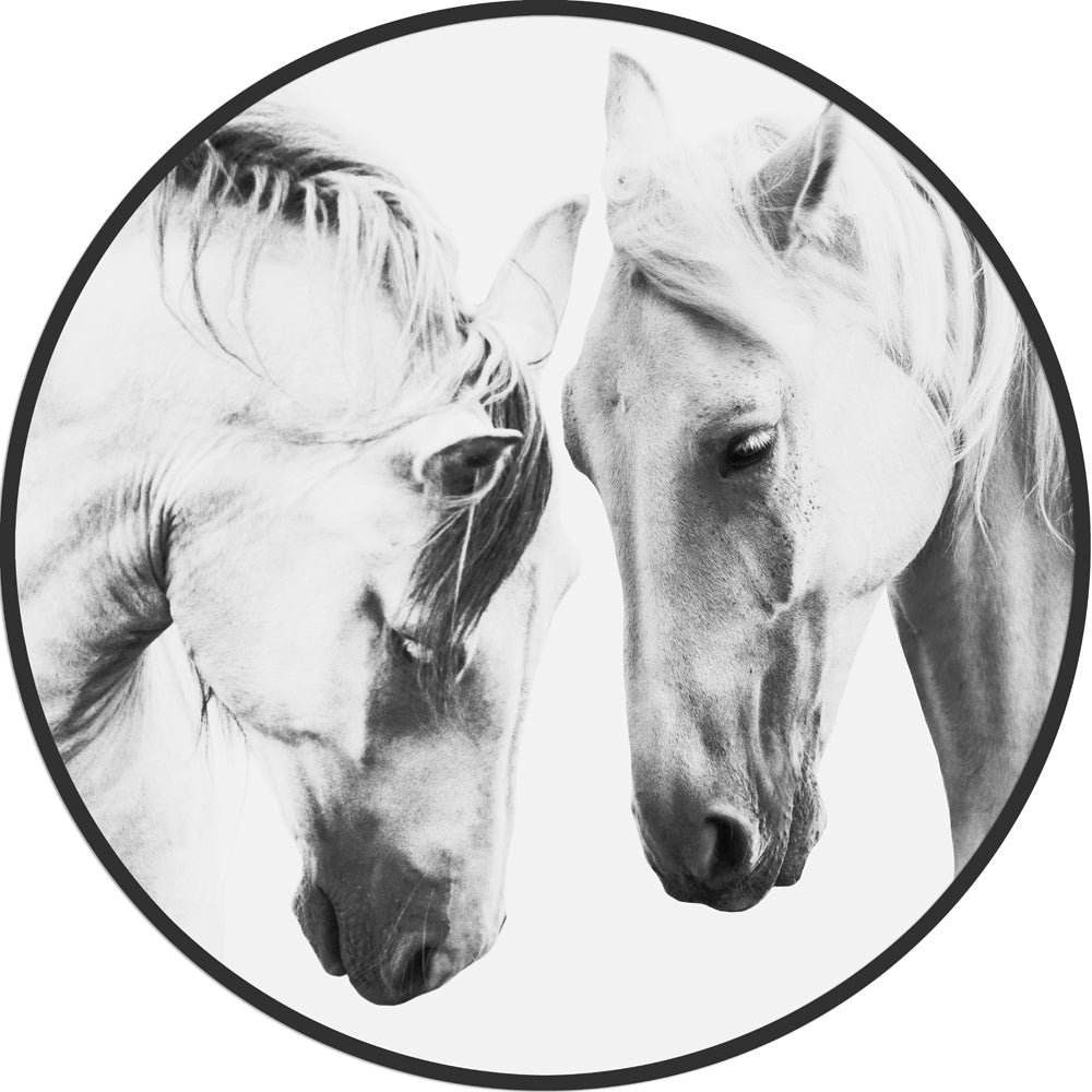 Circular (Round) Wall Art / Wall Decor - Mustang - Galore Home