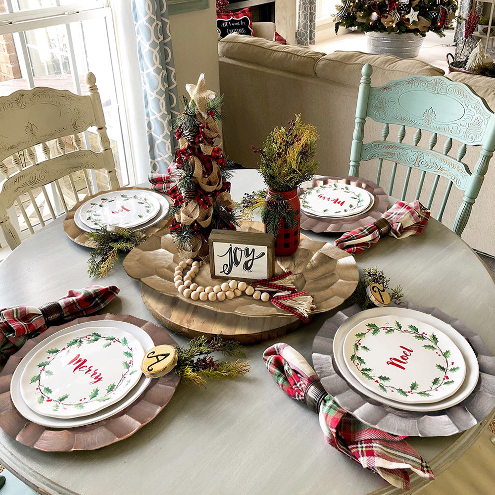 Metal Serving Platter / Dish | Modern Tabletop Home Décor - Galore Home