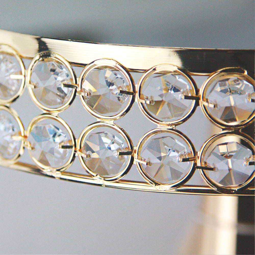 Double Layered Crystal Cake Stand Serving Tray - Galore Home