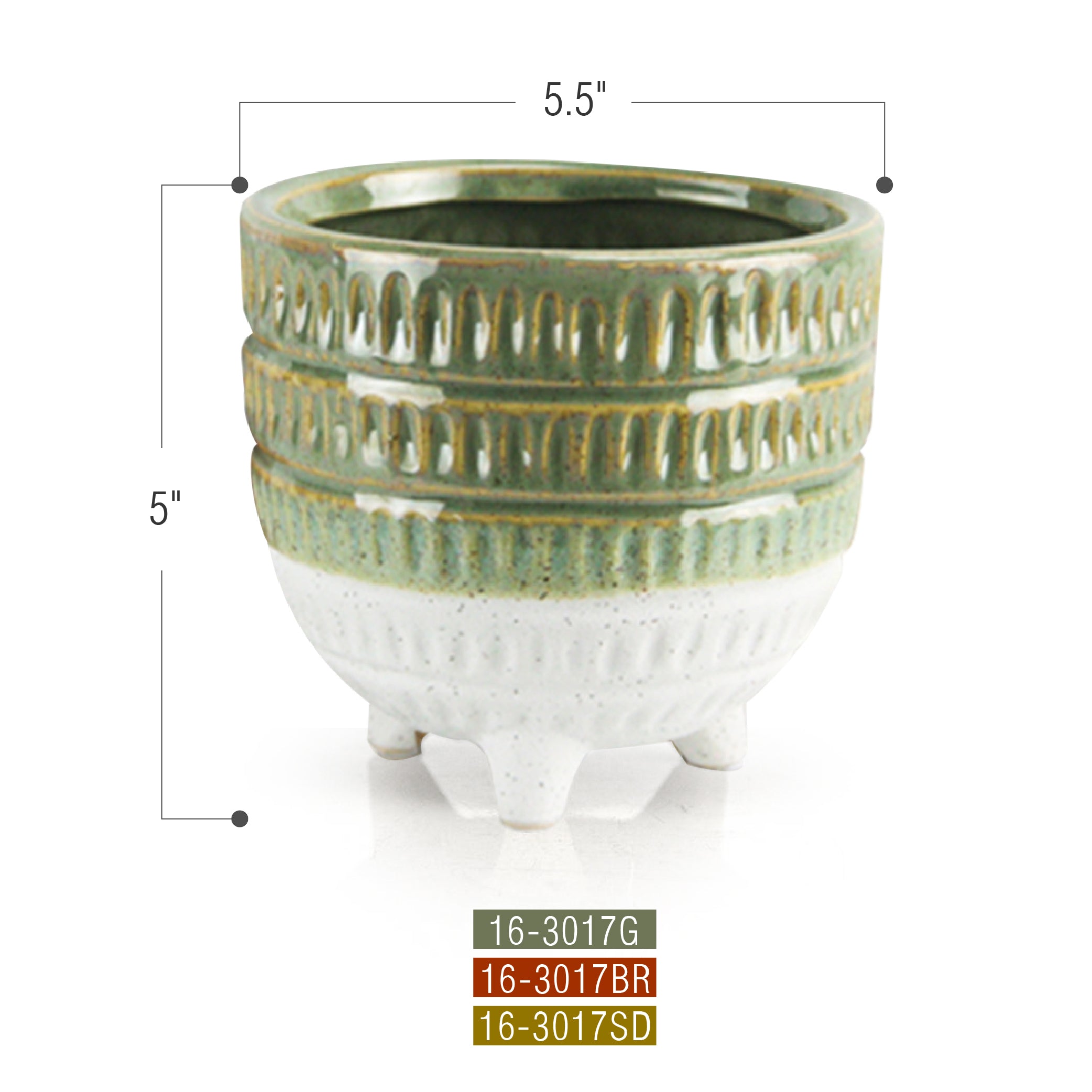 Bohemian Ceramic Pot & Planter - Galore Home